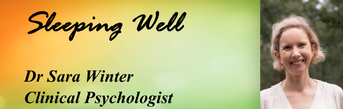Sleeping Well with Dr Sara Winter